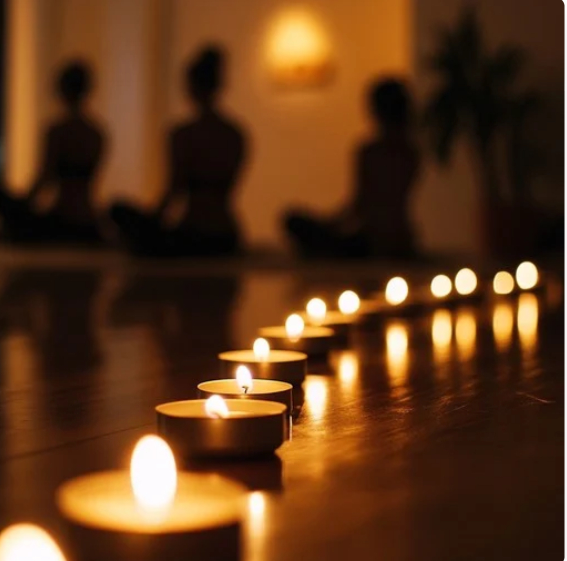 candle yoga | Alchemise Yoga Studio
